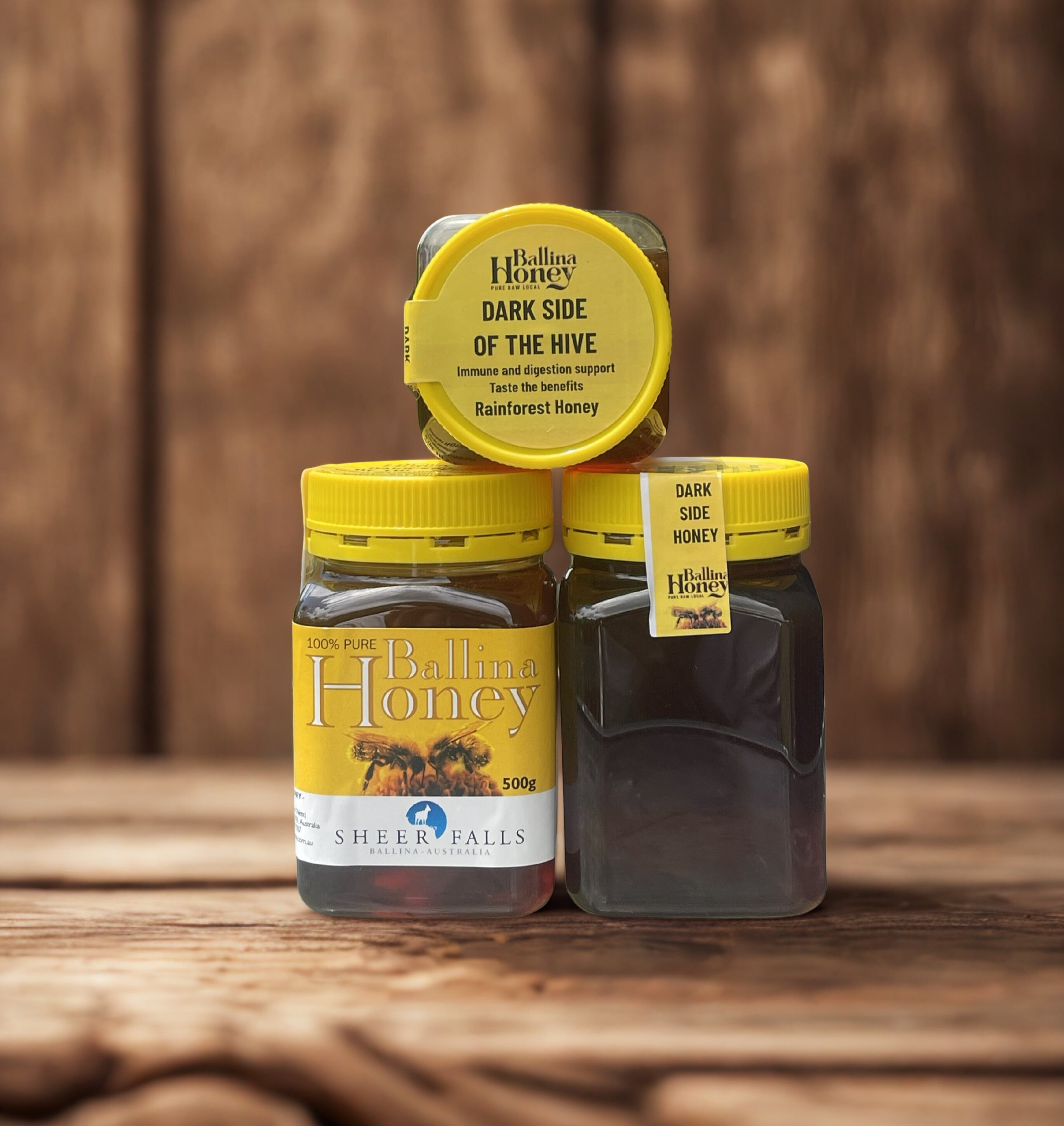 Pure Raw Ballina Dark Side Rainforest Honey - 500g – Ballina Honey