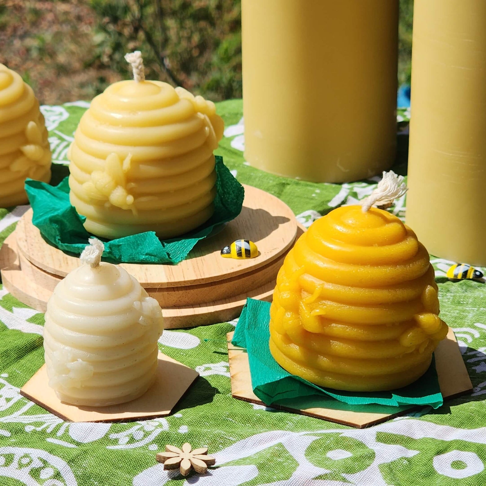100% Pure Beeswax Candles – Ballina Honey